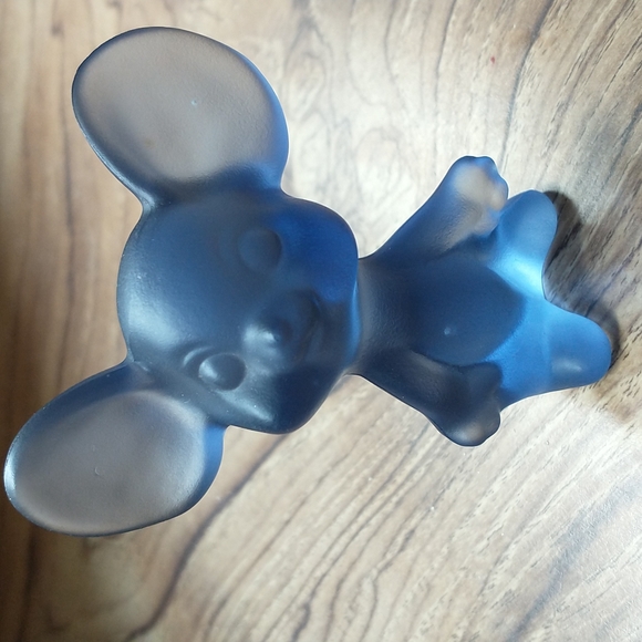Art | Rare Find Fenton Blue Frost Glass Mouse 3 X 3 | Poshmark